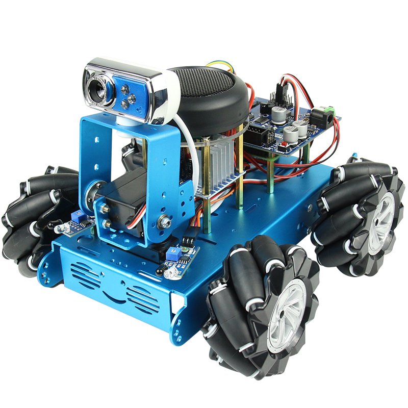 Createblock Raspberry Pi 4B Mecanum Wheel AI Vision Robot - การติดตาม ...
