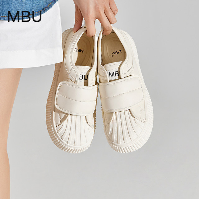 MBU waterproof shell shoes for women 2025 new autumn thick-soled ...