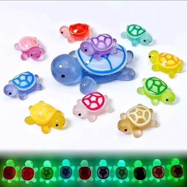 New creative cute luminous mini turtle ornaments fluorescent turtle ...