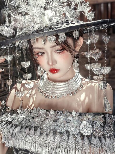 Miaojiang Miao princess, minority girl, Miaojiang photo studio, ethnic ...