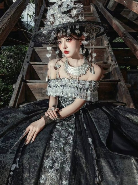 Miaojiang Miao princess, minority girl, Miaojiang photo studio, ethnic ...