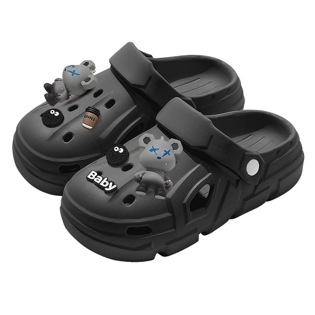 Croc shoes men's summer outer wear 2024 new beach sandals thick-soled ...