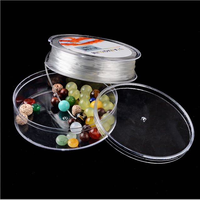 Crystal elastic thread, round transparent rubber band thread, beaded ...