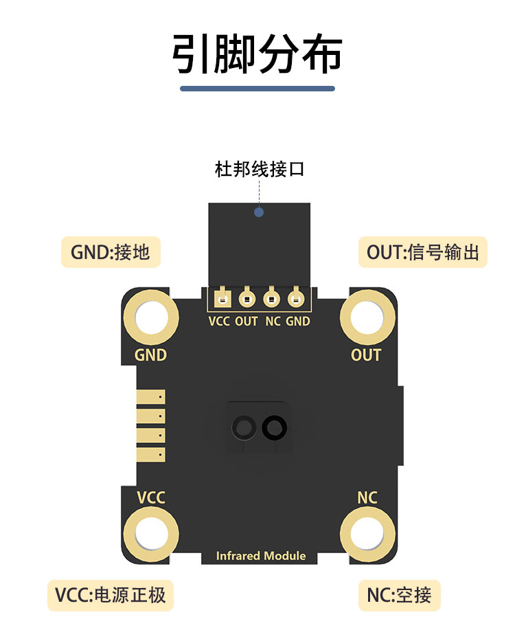 Microbit line following infrared sensor module | Yabo intelligence