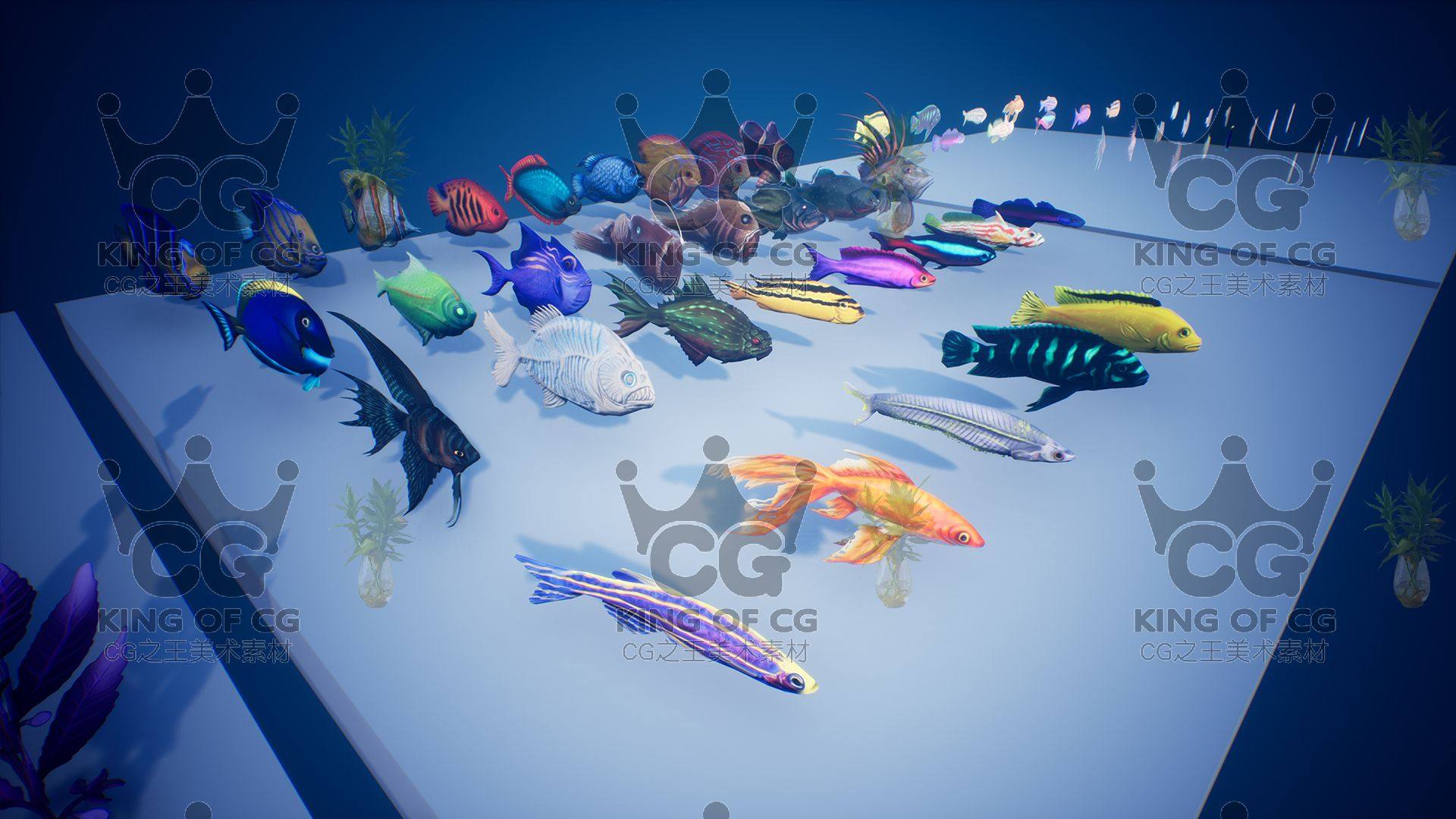 UE5 Unreal 4 Ocean Fish Ecological Swimming Special Effect ...