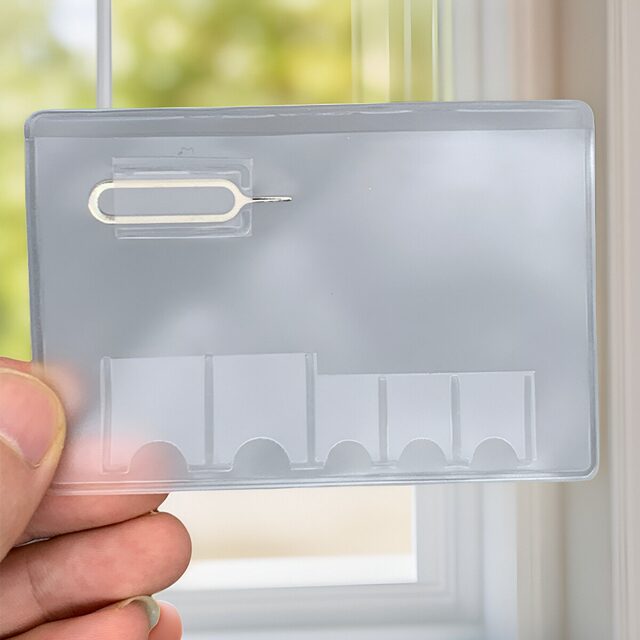 Mobile phone sim card storage bag, SIM card holder, portable travel ...