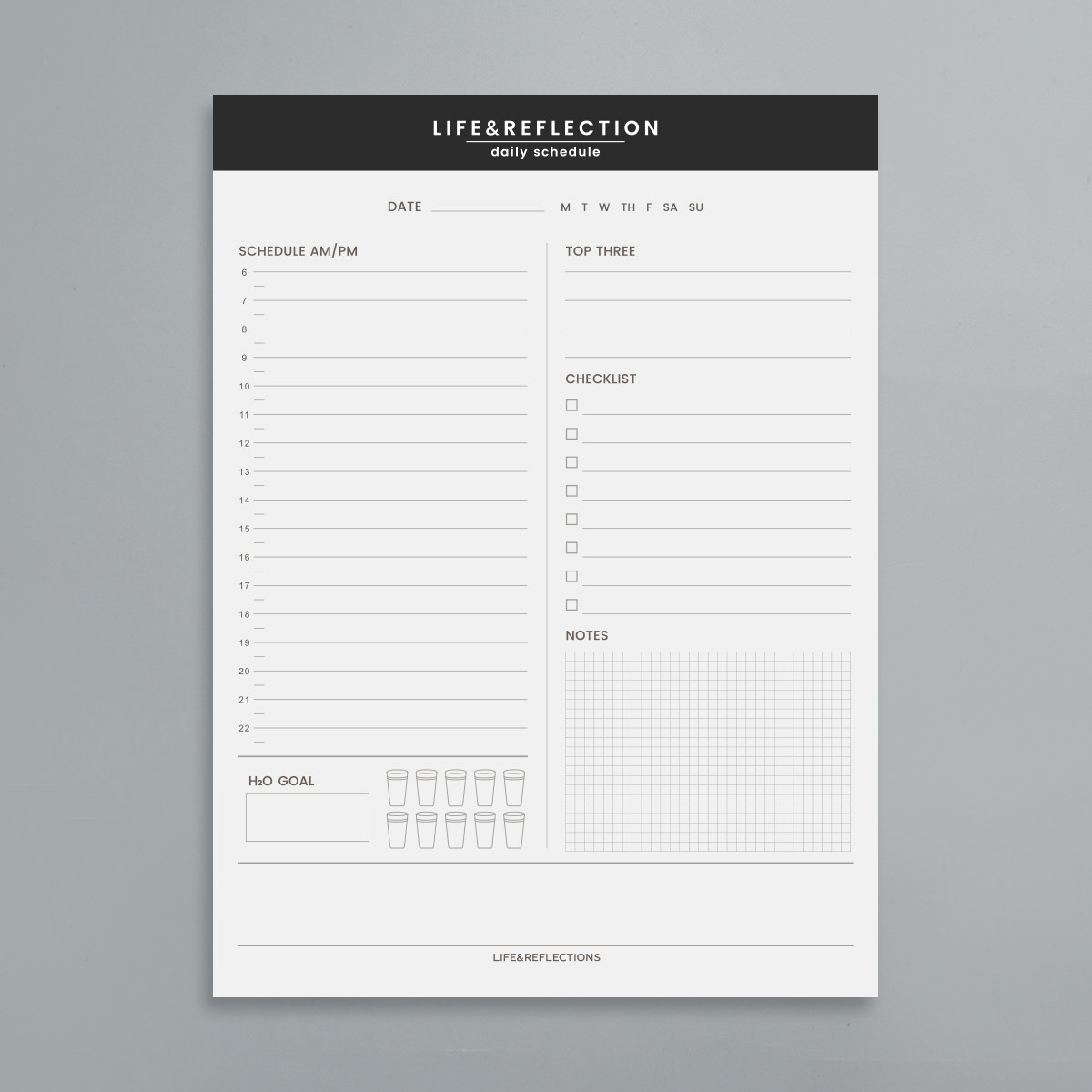 A4 Daily Planner - Simple Style Productivity & Time Management