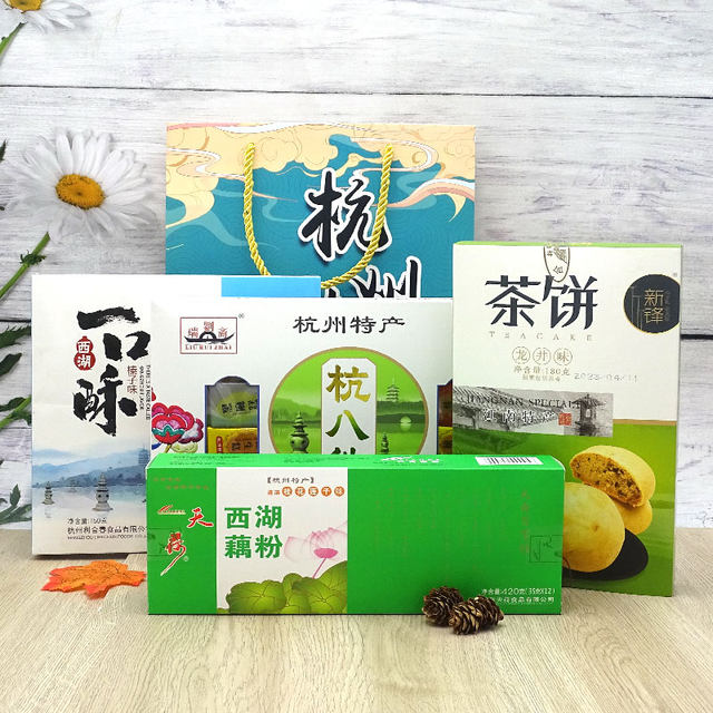 Hangzhou specialty Hangzhou eight-piece pastries, Longjing tea cakes ...