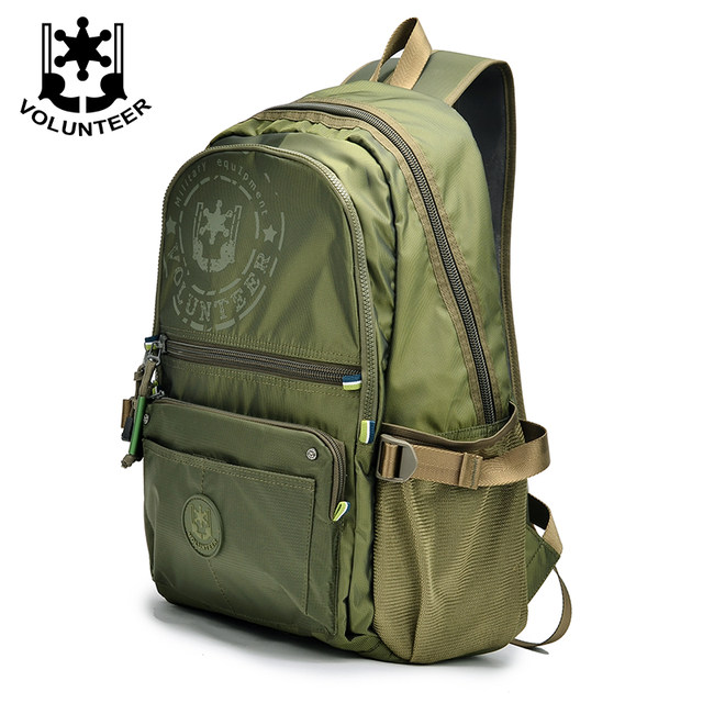 Summer backpack men's lightweight canvas bag Oxford cloth men's large ...