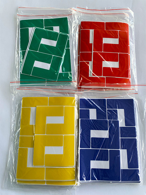 L -shaped desktop positioning sticker ground positioning Patch 5S6S workshop factory floor floor ...