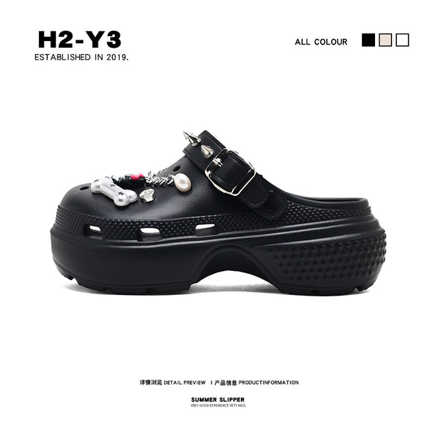 Croc shoes women's summer outdoor fashionable high-end eva shoes that ...