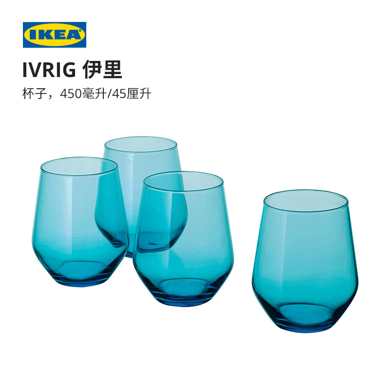 Ikea ivrig yili grand ensemble de tasses – tasse sans pied en verre ...