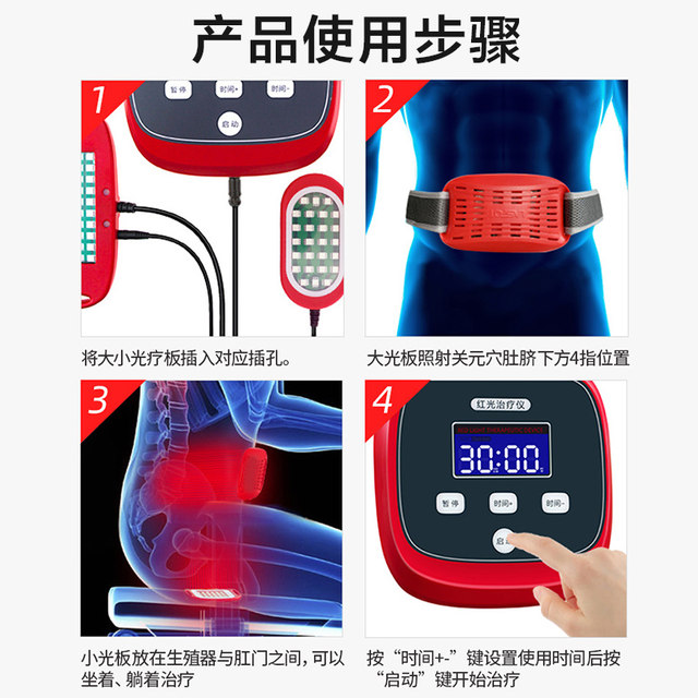 Prostate red light therapy device for home hyperplasia, hypertrophy ...
