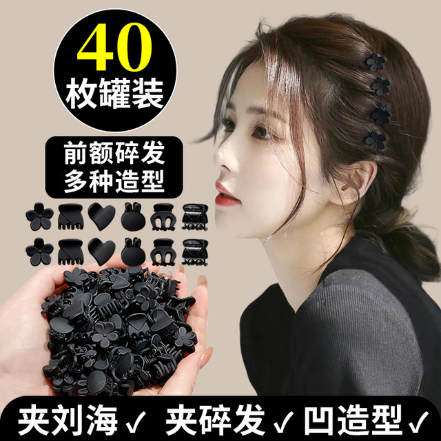 Black Princess Hair Clip Women's Small Mini Hair Clip Compact and ...