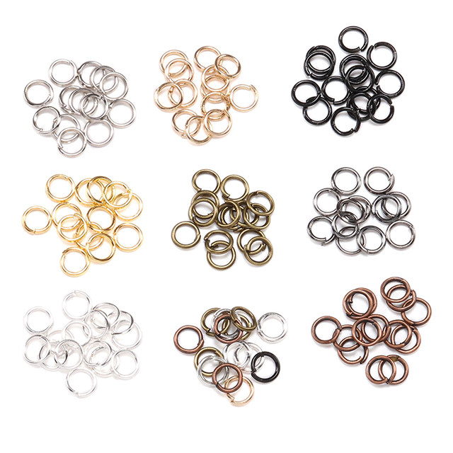 Open ring connection single ring buckle metal ring handmade diy jewelry ...