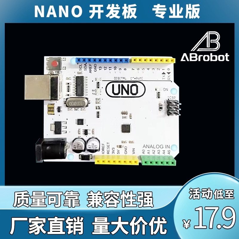 Vývojová deska Uno R3 - Mikrokontrolér ATmega328P - Kompatibilní s Arduino