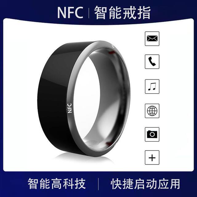 NFC smart ring black technology ring solar multifunctional Android ...