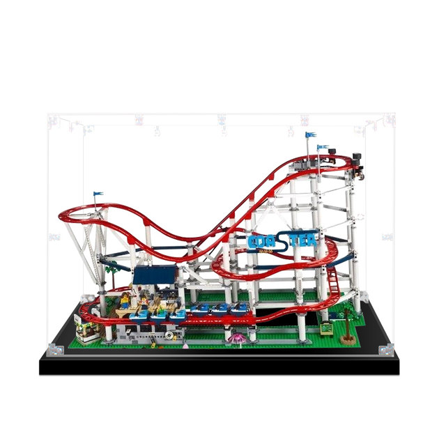 Acrylic transparent display box Lego 10261 large roller coaster model ...