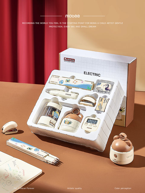 Mobee electric stationery set automatic pencil sharpener gift box ...