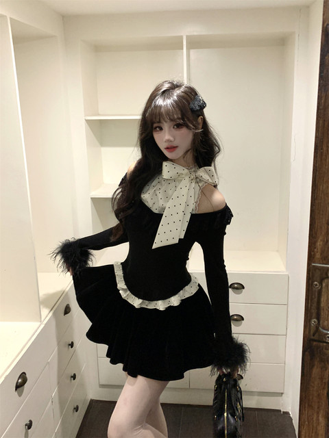 Yuehan Xiaoyu White Tea Pearl French Pure Tender Dot Splicing Top 2025 ...