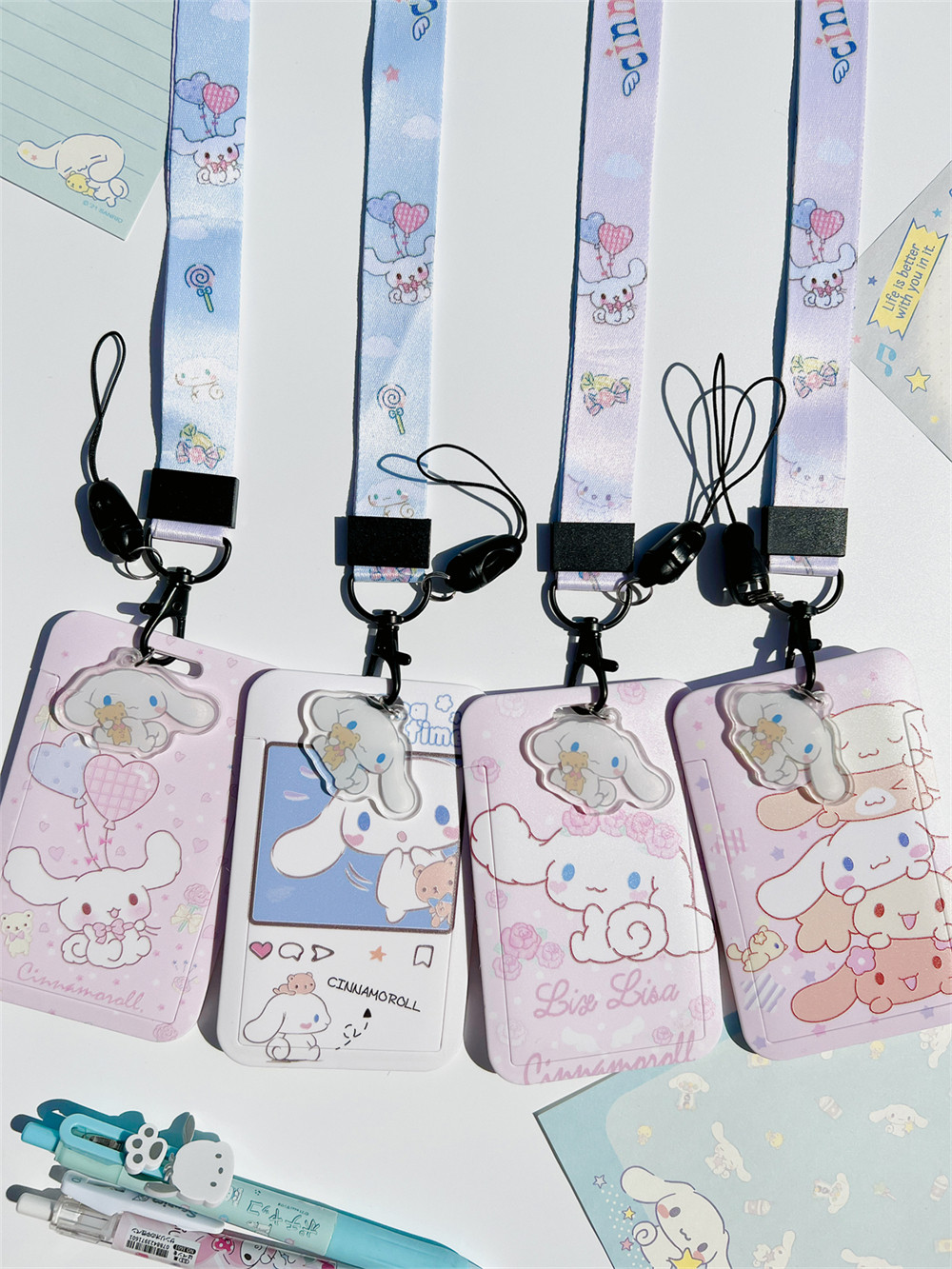 ABS Card Cover & Lanyard - Cute Design for Students & Work IDs