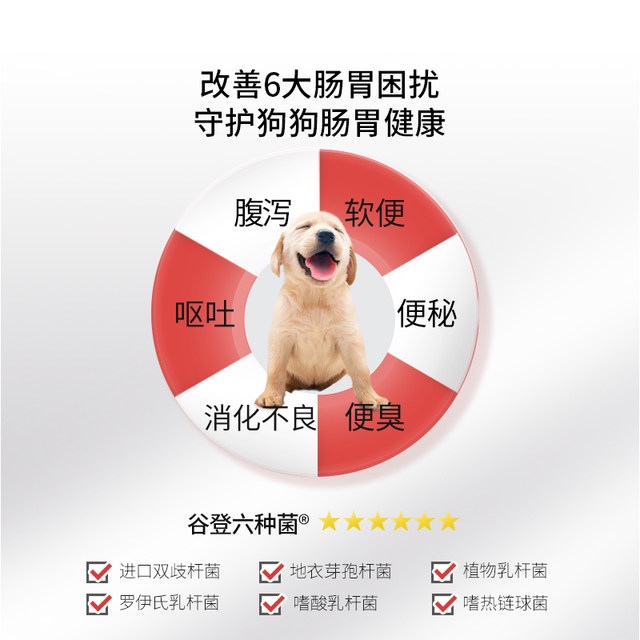 Ge Deng probiotic dog six kinds of bacteria 20 bags of pet dogs with ...