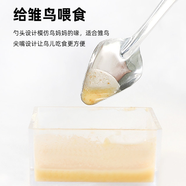 Parrot milk powder feeding spoon hand-raised baby bird feeding spoon ...