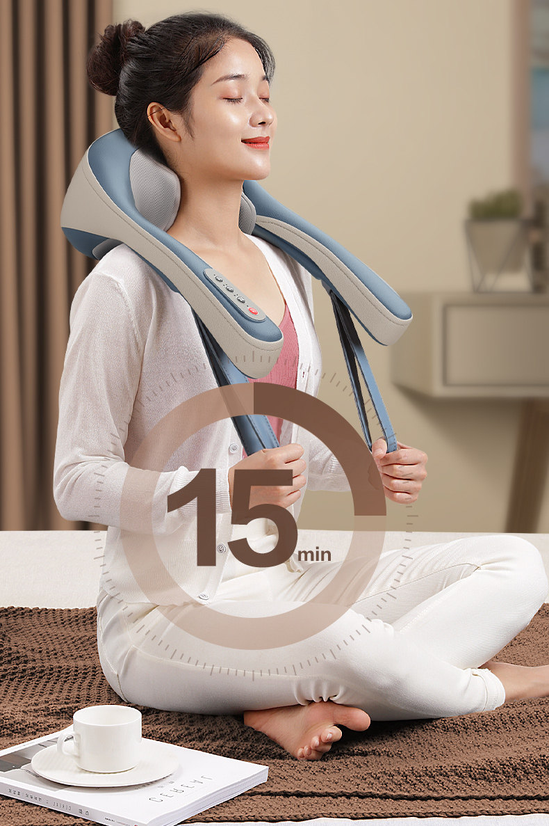 Massager - [blue charging model] shoulder and neck synchronous massage ...