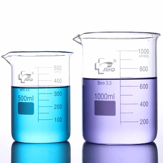 Huida/Shuniu glass beaker laboratory scale beaker high temperature ...