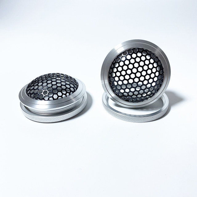 Full metal tweeter grille with threaded ring mouth, car audio modified ...