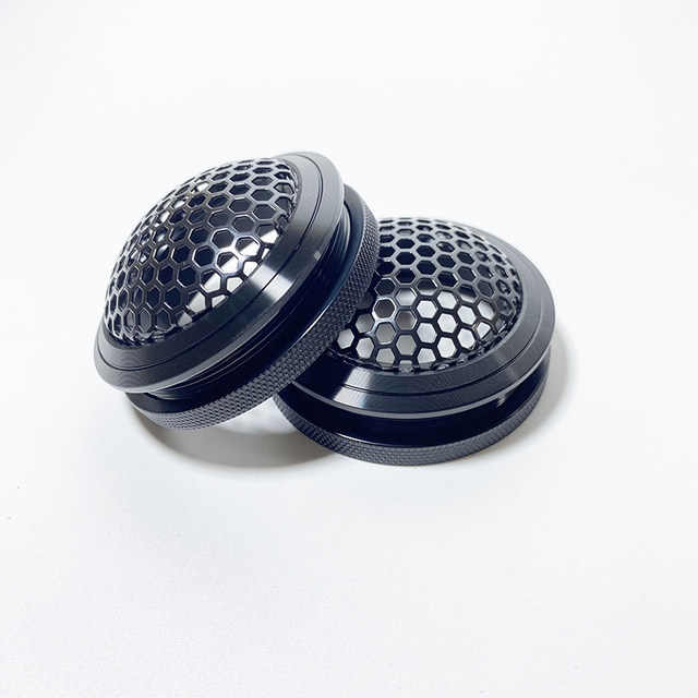 Full metal tweeter grille with threaded ring mouth, car audio modified ...