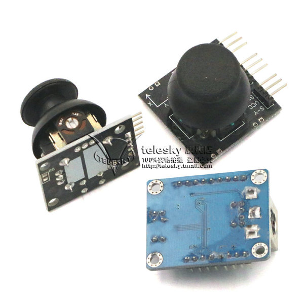 Dual-Axis Button Rocker Sensor For PS2 Game Joystick Control | Telesky Building Block Module