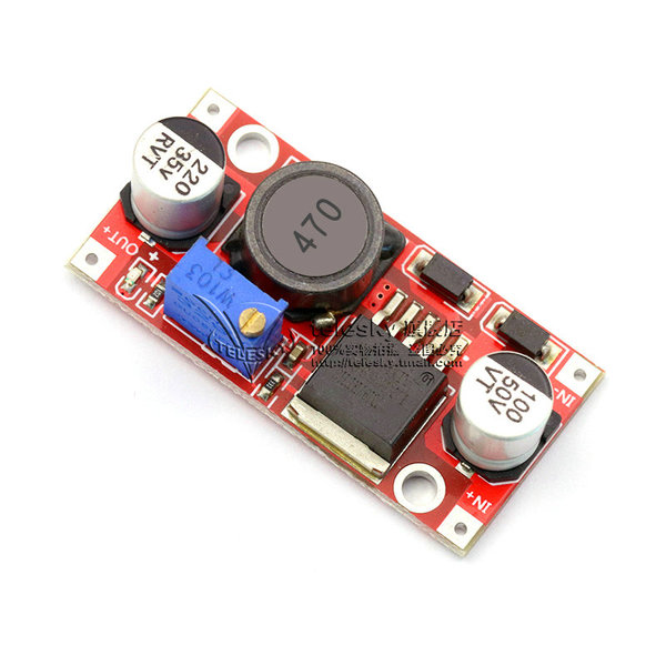 DC-DC Step-Down Power Module 3A Adjustable With Reverse Polarity Protection Inductor - LM2596 ...