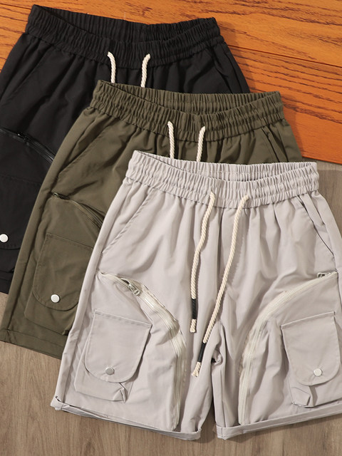 Outdoor functional wind high street trendy brand large pocket tool ...