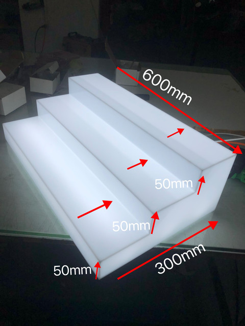 Acrylic luminous light box nightclub bar wine rack display rack white ...