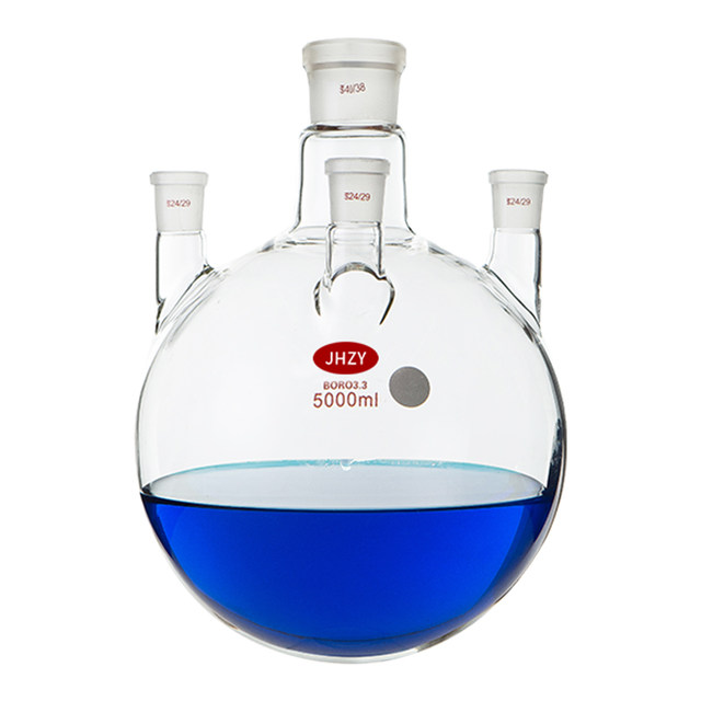 Four -port round -bottomed bottle bottle bottle distilled bottle ...