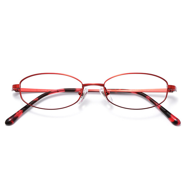 Ultra-light pure titanium oval small frame glasses frame small face men ...