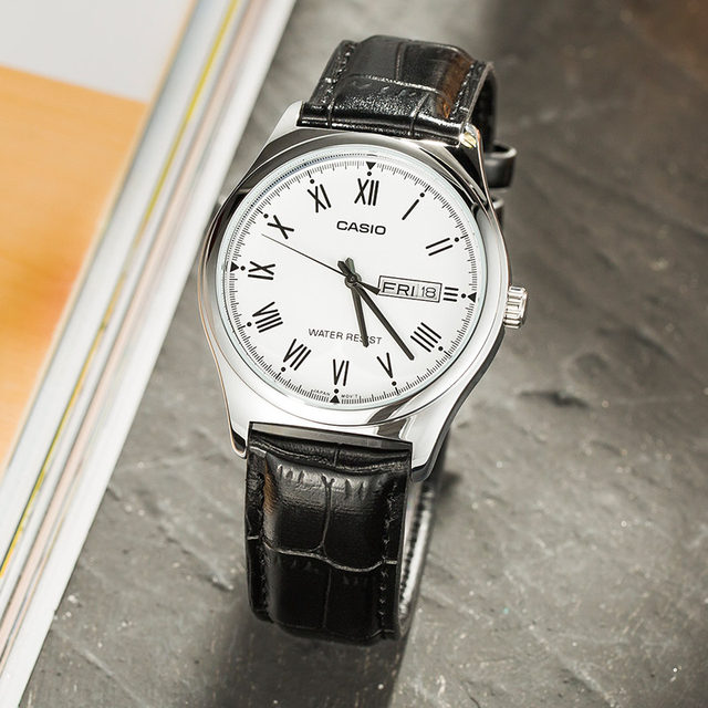 Genuine casio Casio watch men's Japanese and Korean watch belt pointer ...