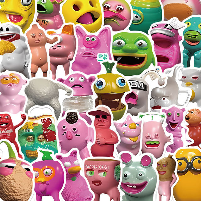 50 strange and ugly stickers for mobile phone cases laptop suitcase ...