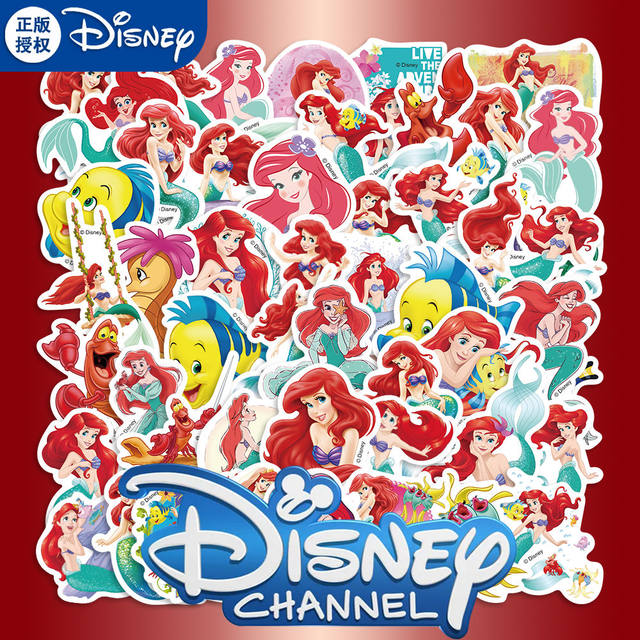 50 genuine authorized Disney mermaid princess stickers cute mobile ...