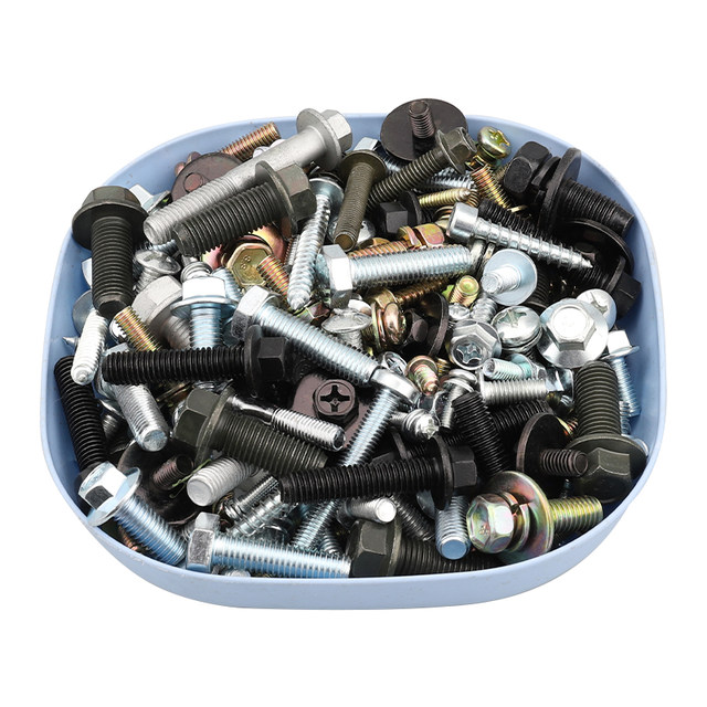 Mixed screws, automotive bolts, flange surfaces, motorcycle repairs ...