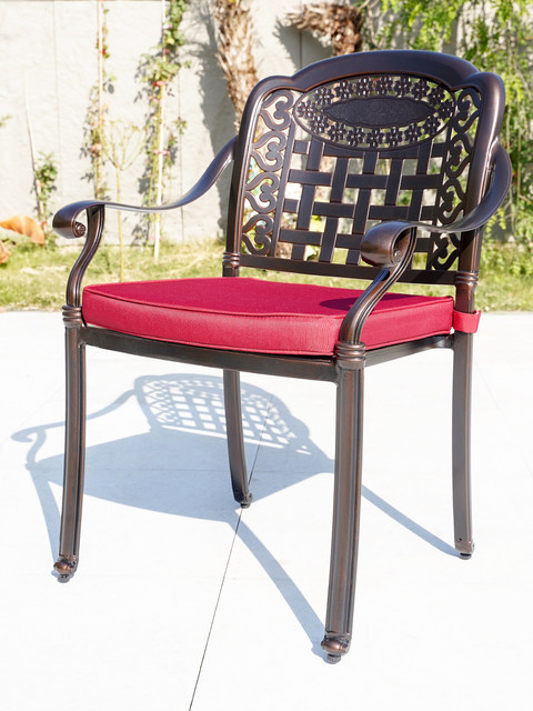 Outdoor courtyard chair cast aluminum alloy waterproof sun protection ...