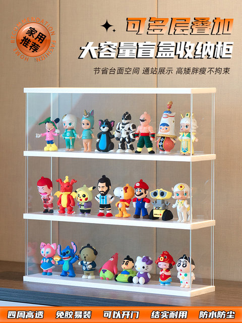 Hand-made display cabinet blind box Lego toy model storage box acrylic ...