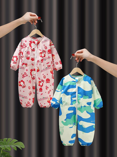 Autumn and winter baby smock crawling suit baby one-piece children's ...