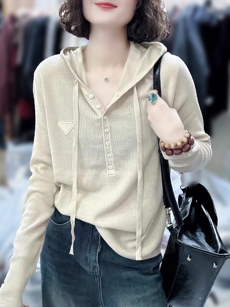 2025 spring new knitted sweater connecting triangular brakes long ...