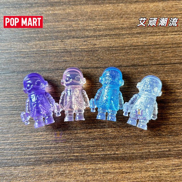 POPMART MOLLY transparent particles jelly color, a total of five colors ...