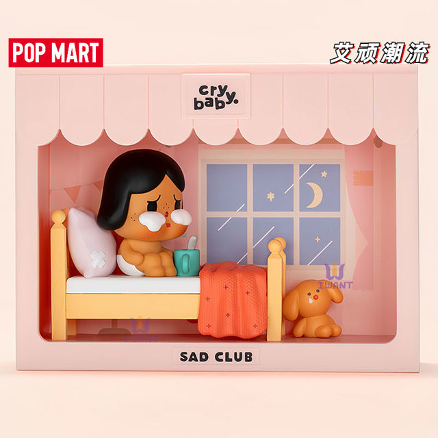 POPMART CRYBABY Crying Baby Sad Club Series Scene Figure Blind Box ...