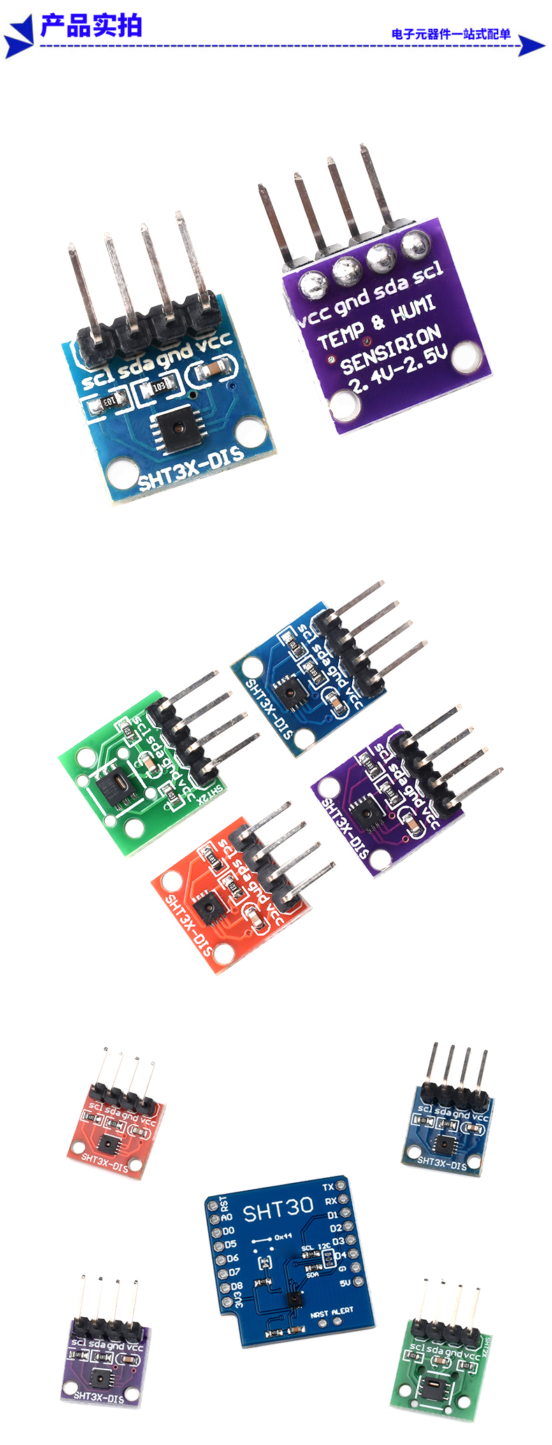 Sht20 Sht30 31 35 Temperature And Humidity Sensor Module I2c