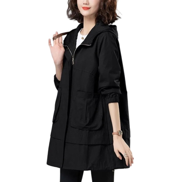 Wind clothes outside the windbreaker 2024 spring and autumn new mid ...