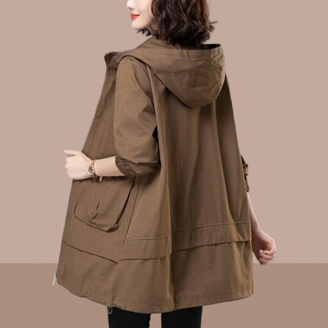 Wind clothes outside the windbreaker 2024 spring and autumn new mid ...